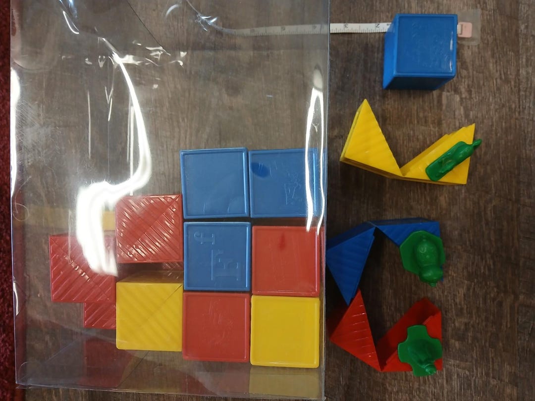 Vintage Surprise Plastic Blocks - Etsy