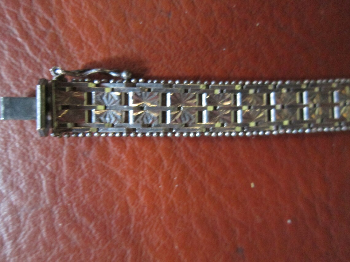 Very Nice Heavy Weight Sterling Silver Bracelet 7 - Etsy