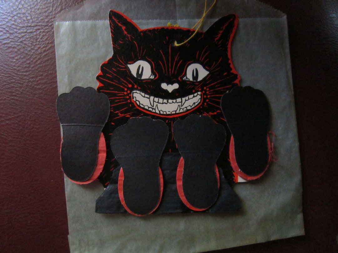 Original Vintage Beistle Dancing Cat in Original Glassine Envelope ...