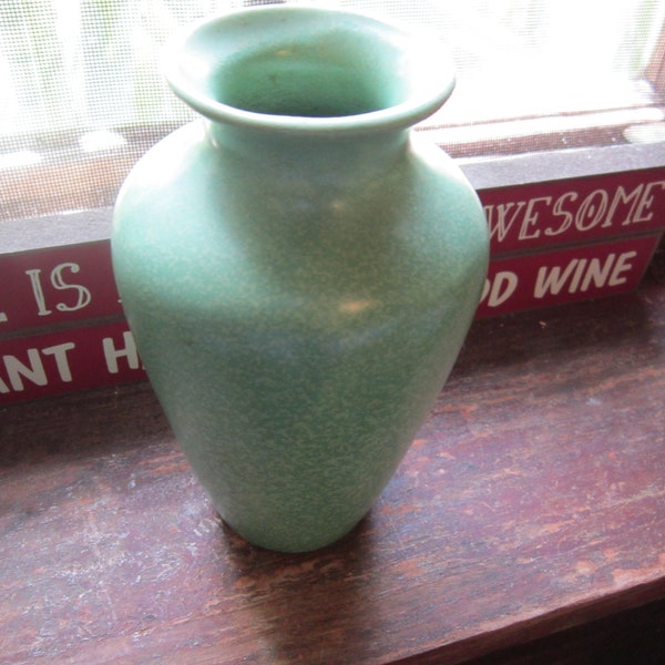 Vintage Green Pottery Vases - Etsy