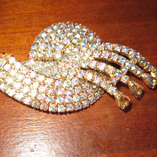 Huge Rhinestone Pin - Etsy