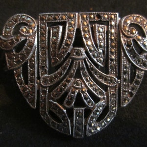Sterling Marcasite Brooch, Dress Clips, Fabulous - Etsy