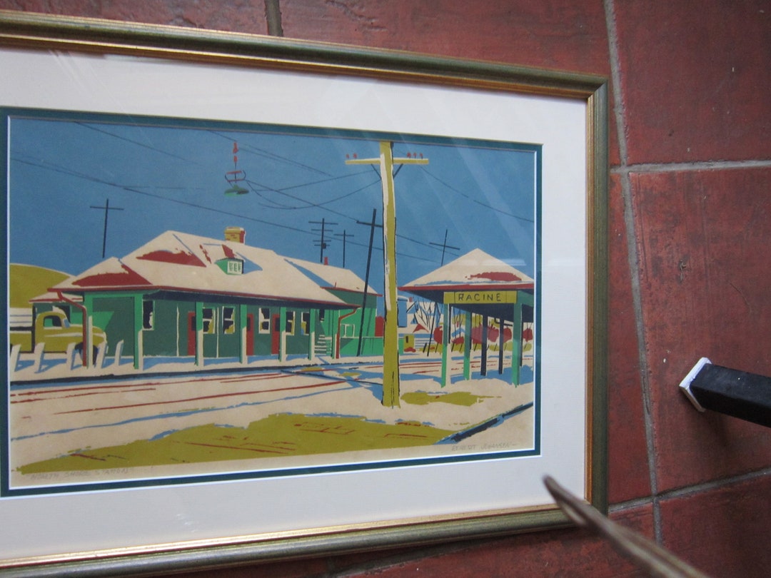 SALE RAILROAD Art Signed by Artist Robert Johansen,,21 by 15 1/2 - Etsy