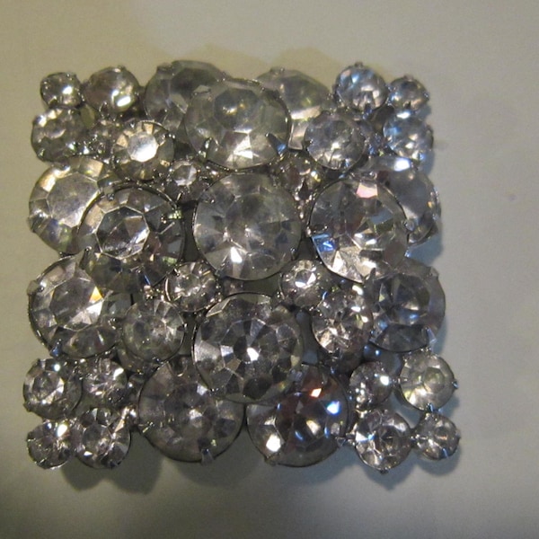 Huge Rhinestone Pin - Etsy
