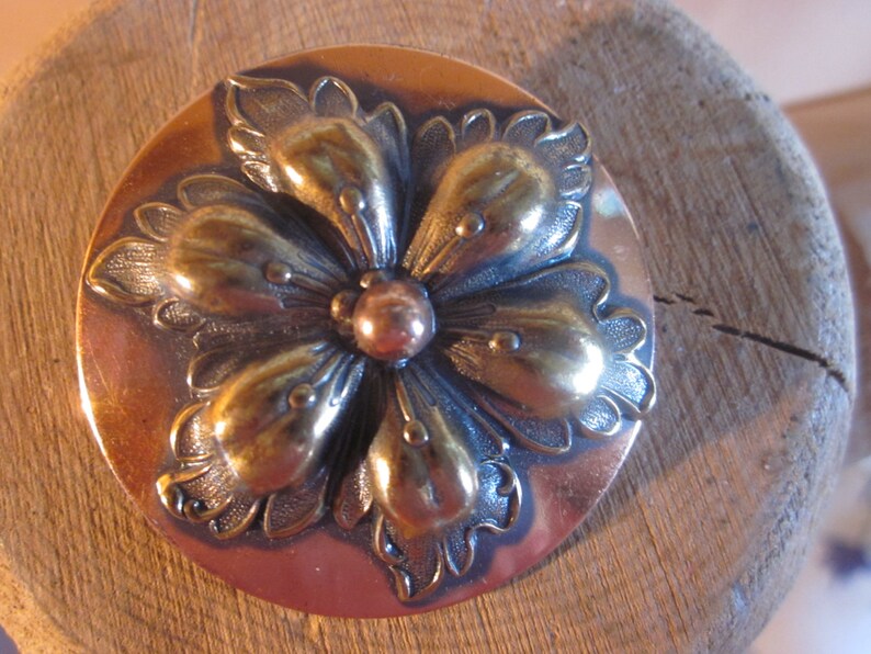 Mid Century Modern Copper Brooch ..pin - Etsy