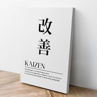 Kaizen Japanese Quote Poster: Minimalist Wall Art Print - Etsy