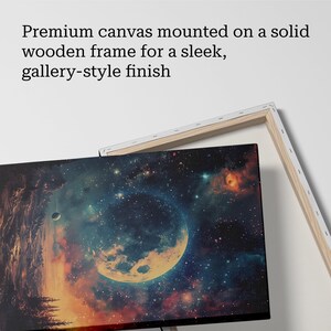 A Limitless Beyond Vintage Retro Wall Art on Canvas -whimsical ...