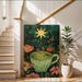 Matcha Green Tea Wall Art on Canvas - Witchy Tea Coffee Bar Decor ...