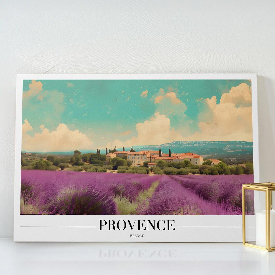 Provence France Travel Poster Print Canvas Wall Art - Traveler Gifts ...