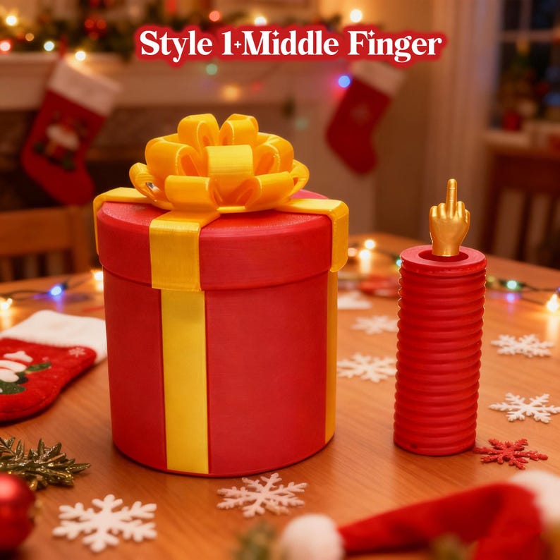 3D Print Annoying Nesting Gift Box,middle Finger Prank Box,creative ...