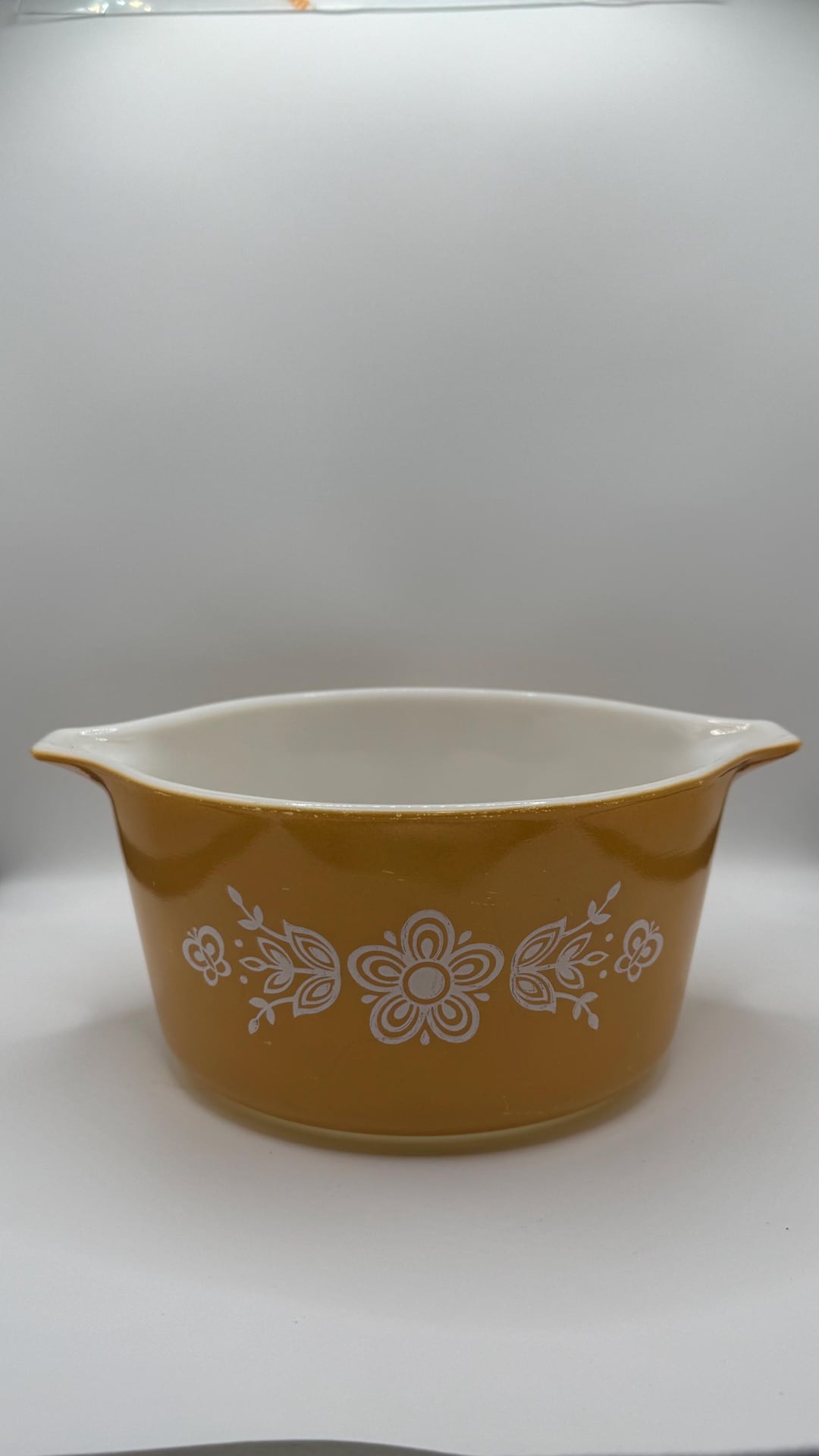 Vintage Pyrex “butterfly Gold” SET of 3 With Lids - Etsy