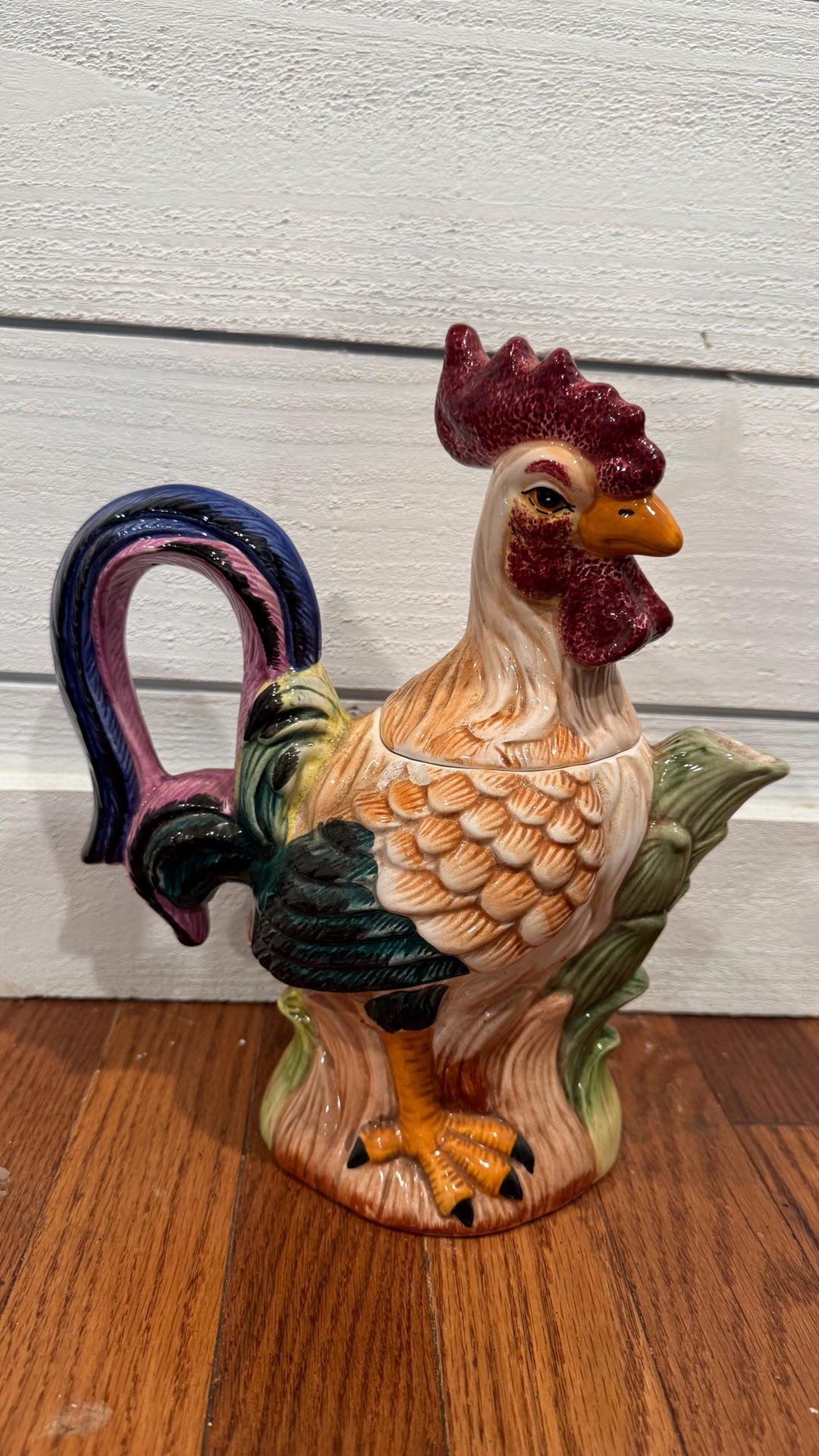 Vintage Rooster Pitcher - Etsy