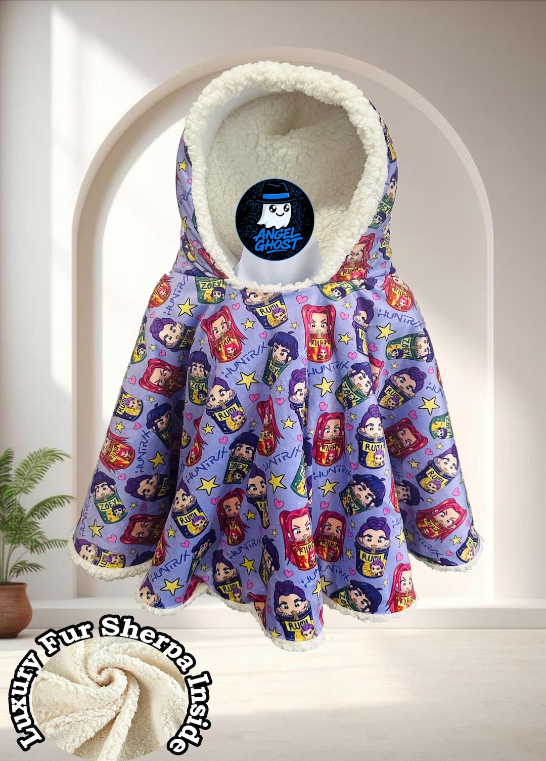 Huntrix Car Seat Poncho, K-pop Demon Hunters Inspired, Christmas ...