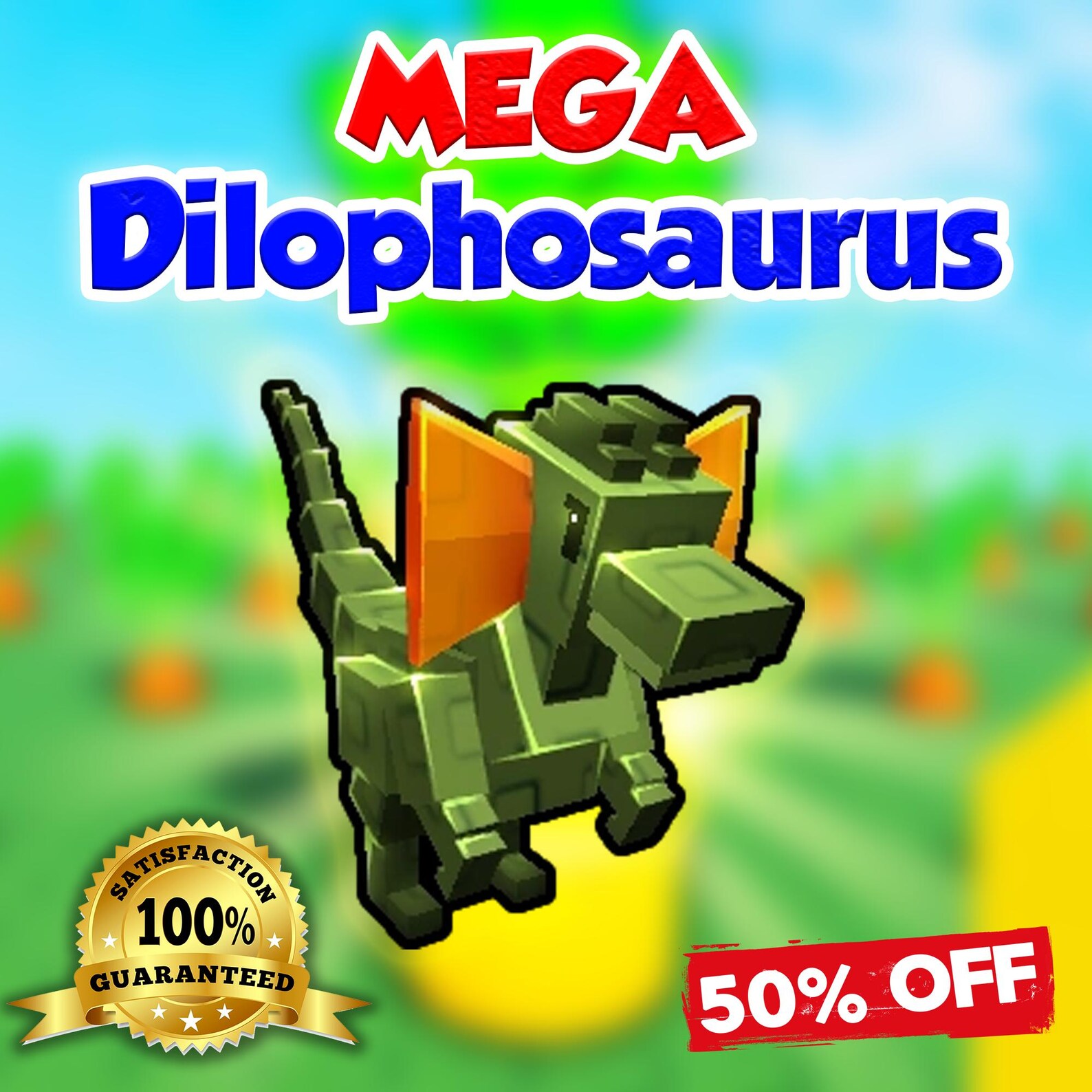 Mega Dilophosaurus (mythical) | Grow a Garden | Roblox - Etsy