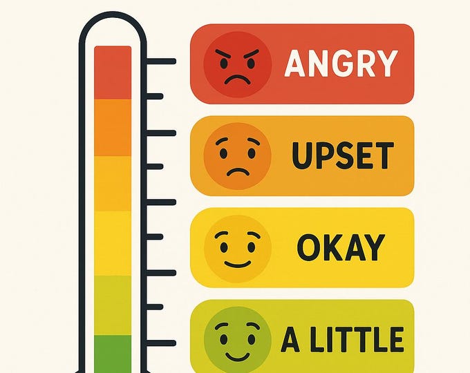 Emotion Thermometer Poster | Printable Feelings Chart for Kids | Autism ...
