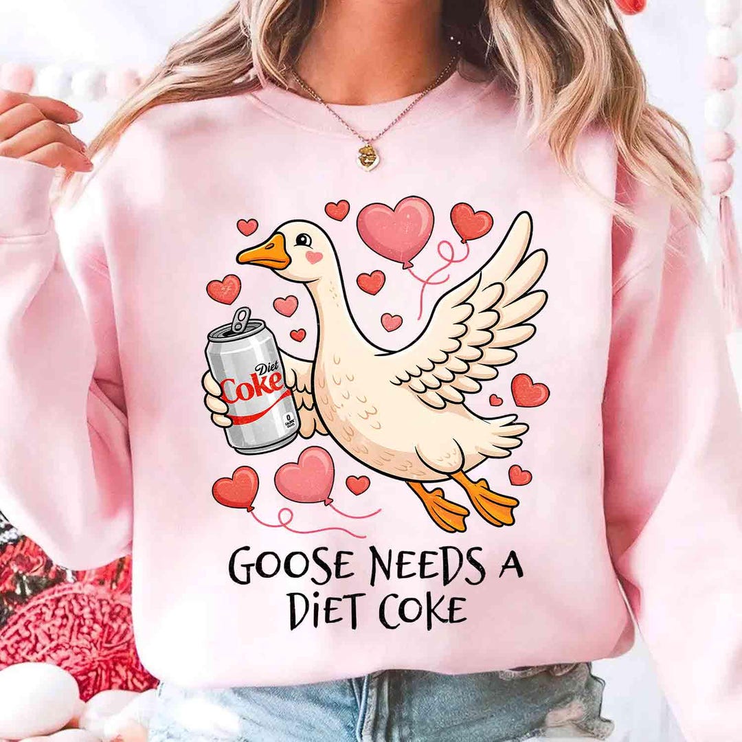 Goose Needs a Diet Coke PNG , Funny Goose , Valentine Soda , Retro Soda ...