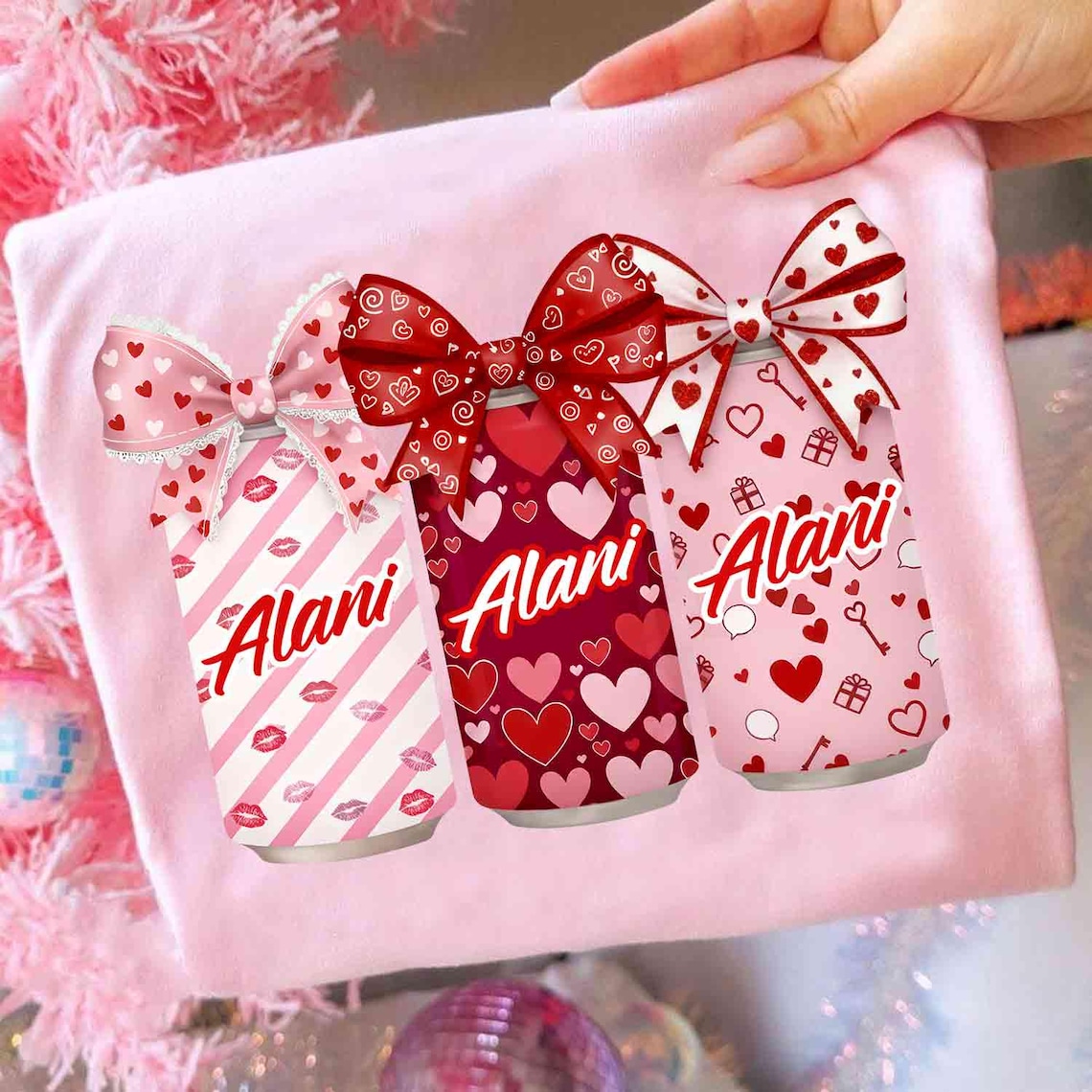 Valentine Alani PNG , Retro Soda PNG , Cute Valentine Day , Coqutte Bow ...