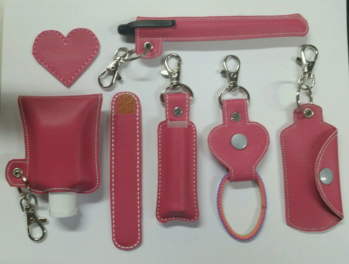 Lip Gloss Keychain, Emery Board Case, Nail File Holder - Etsy