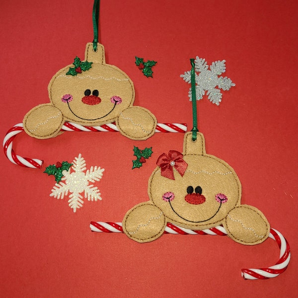 Gingerbread Candy Cane Holder - Etsy