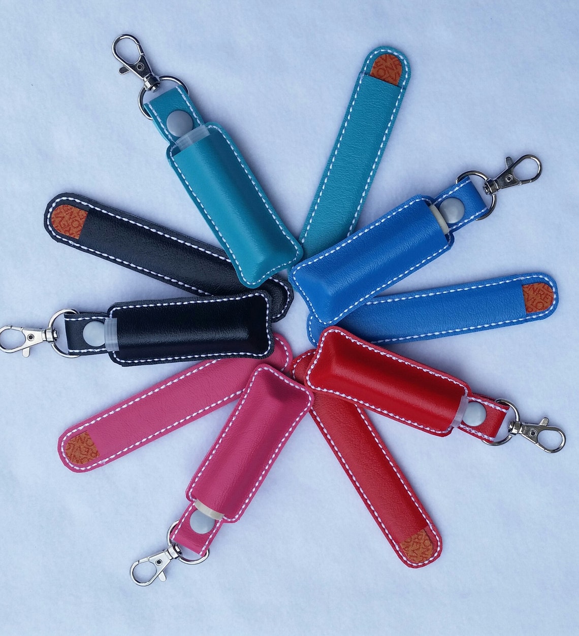 Lip Gloss Keychain Emery Board Case Nail File Holder | Etsy