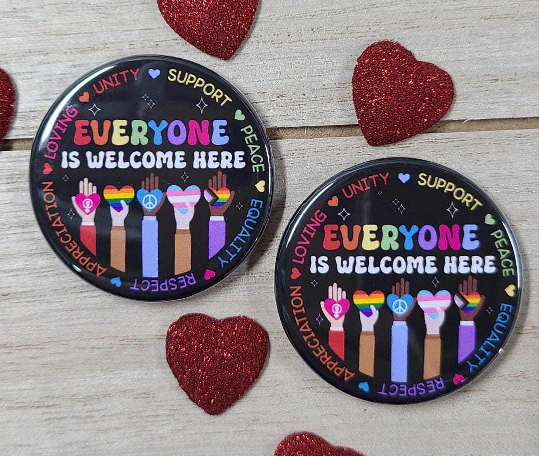 Everyone is Welcome Magnet, Pin, Keychain, Idaho Teacher Key Chain ...