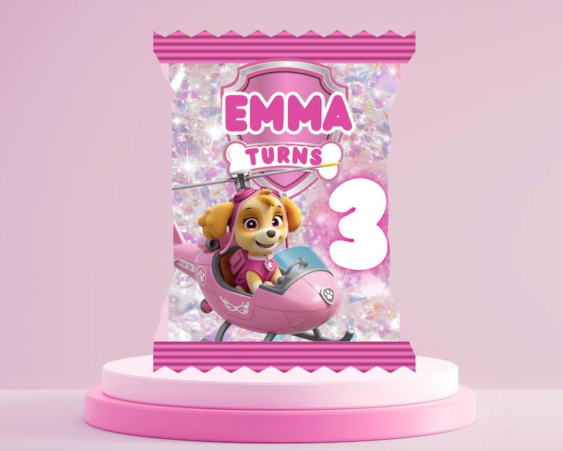 Skye Paw Patrol Chip Bag Wrappers - Etsy