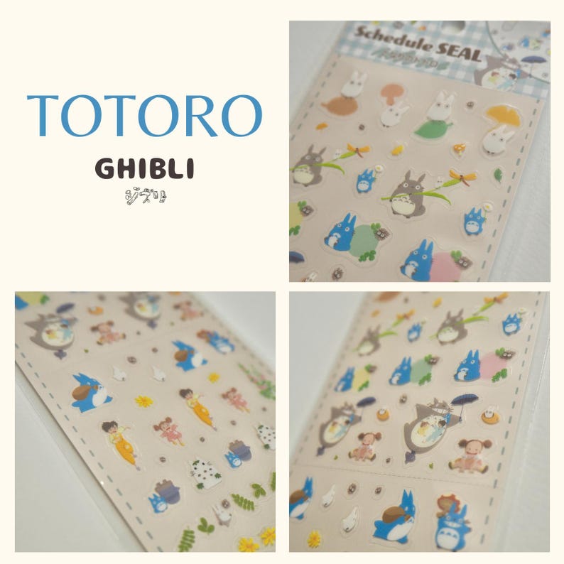 Ghibli, Totoro, Kiki's Delivery Service, 2 Types Set, Stickers, Japan ...