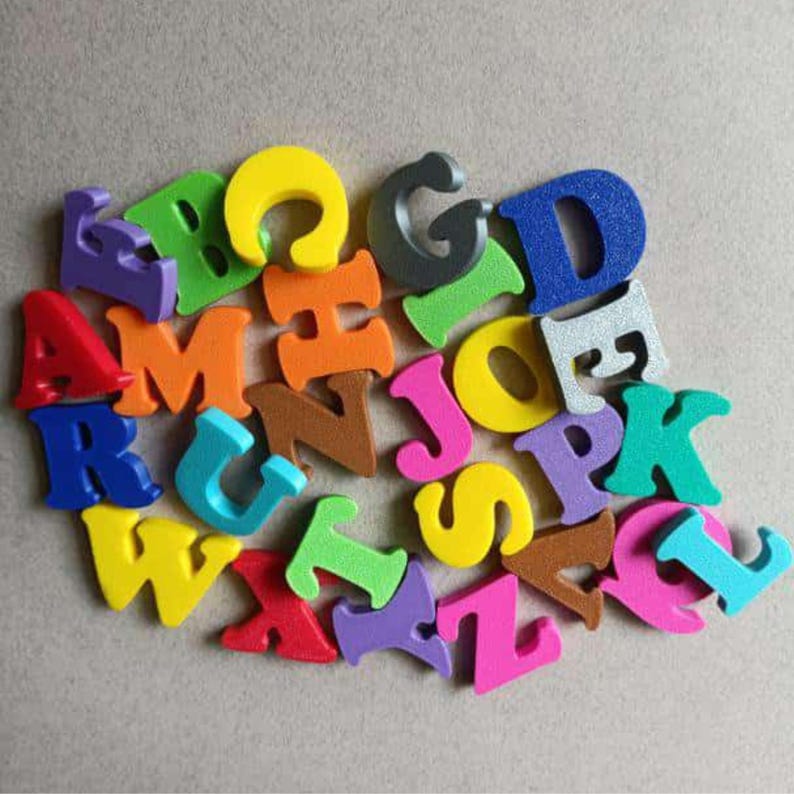 Alphabet STL Files Set, Printable Alphabet Letters, 3D Printed Sign ...