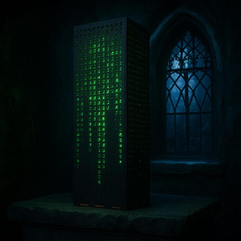 Green Code Lamp – Futuristic Sci-fi LED Desk Light - Etsy