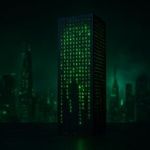 Green Code Lamp – Futuristic Sci-fi LED Desk Light - Etsy