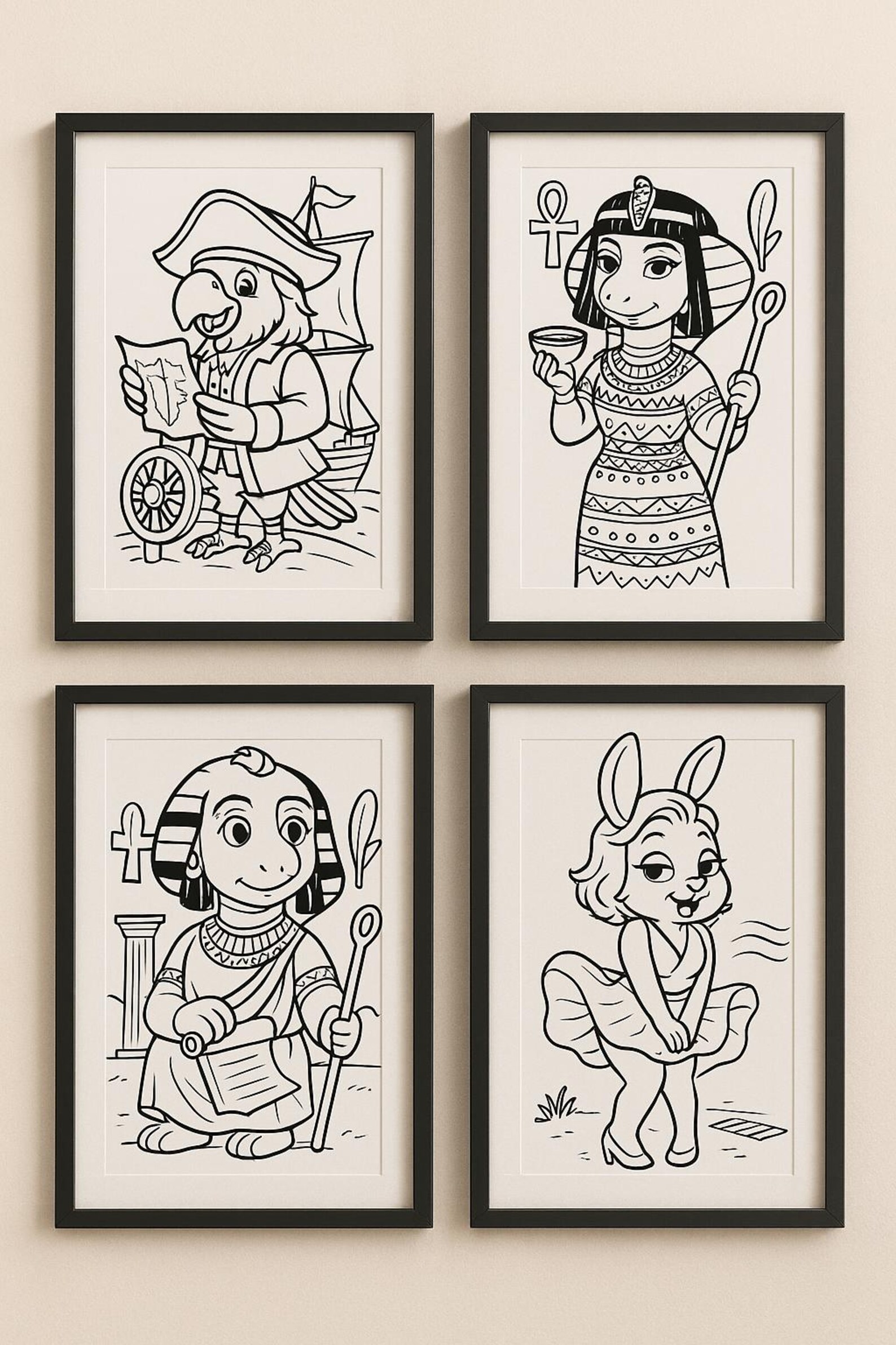 Historical Figures Coloring Book | Educational Art (PDF) - Etsy