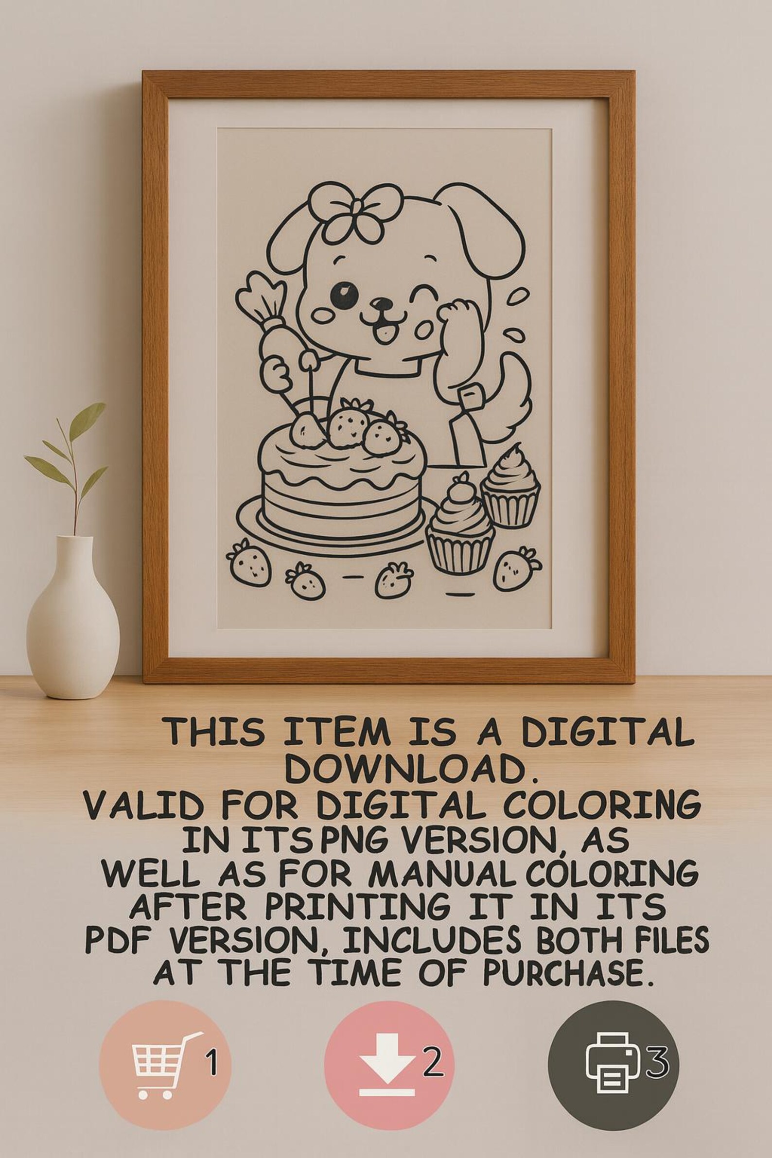 Premium Cute Animals Coloring Book | Aesthetic Animal Illustrations ...