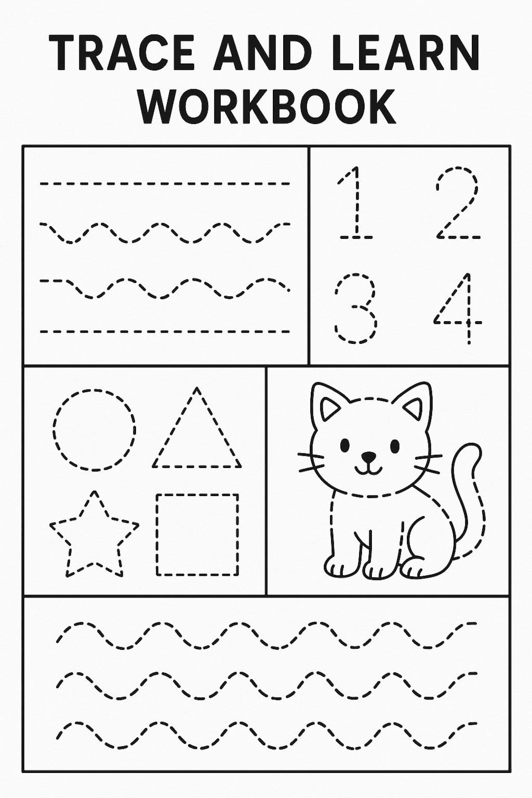 Preschool Tracing Workbook | Fine Motor Skills Activities (digital ...