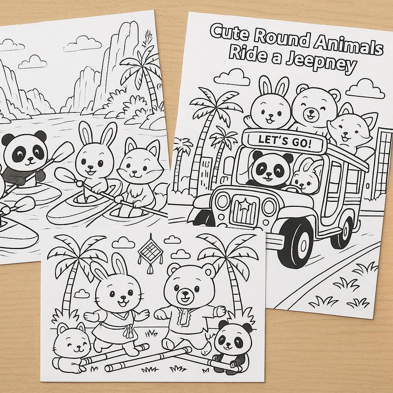 Filipino Colouring Book - Etsy UK