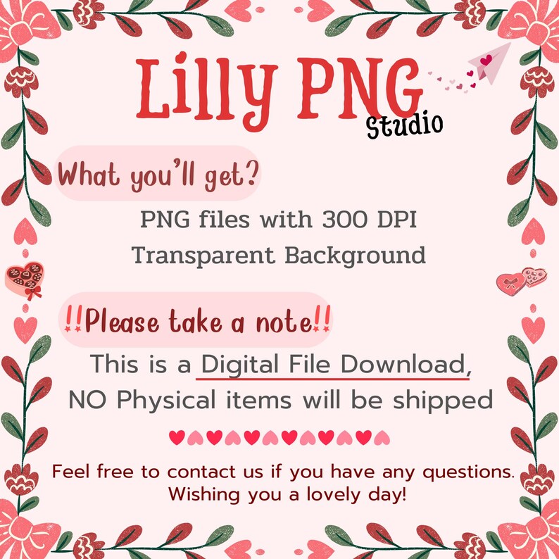 Heart Bow PNG Bundle, Valentine Bow PNG, Cute Ribbon Clipart, Hand ...