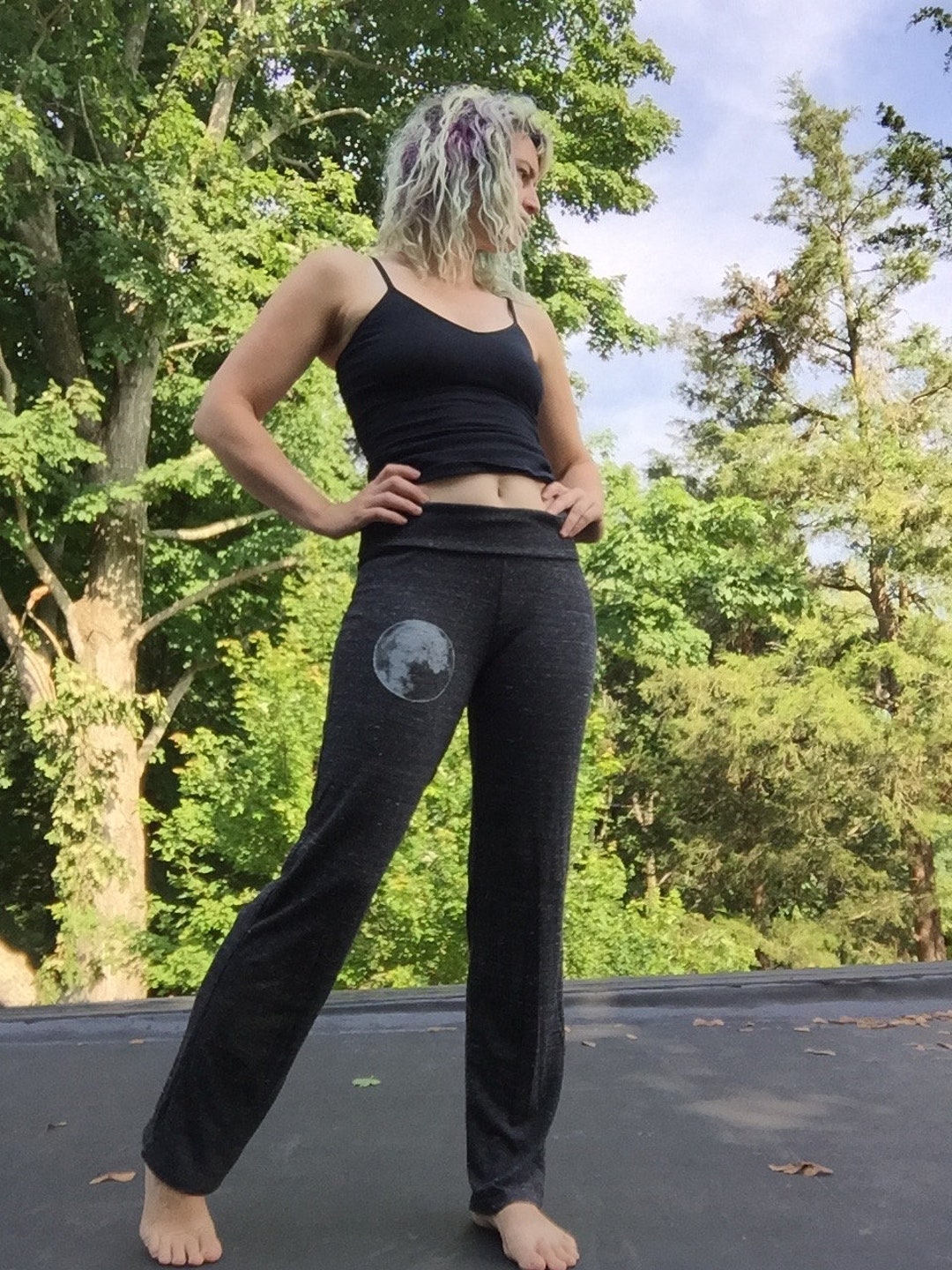 Namaste Pants Full Moon Pants, Lounge and Yoga, Now in Deep Blue! - Etsy