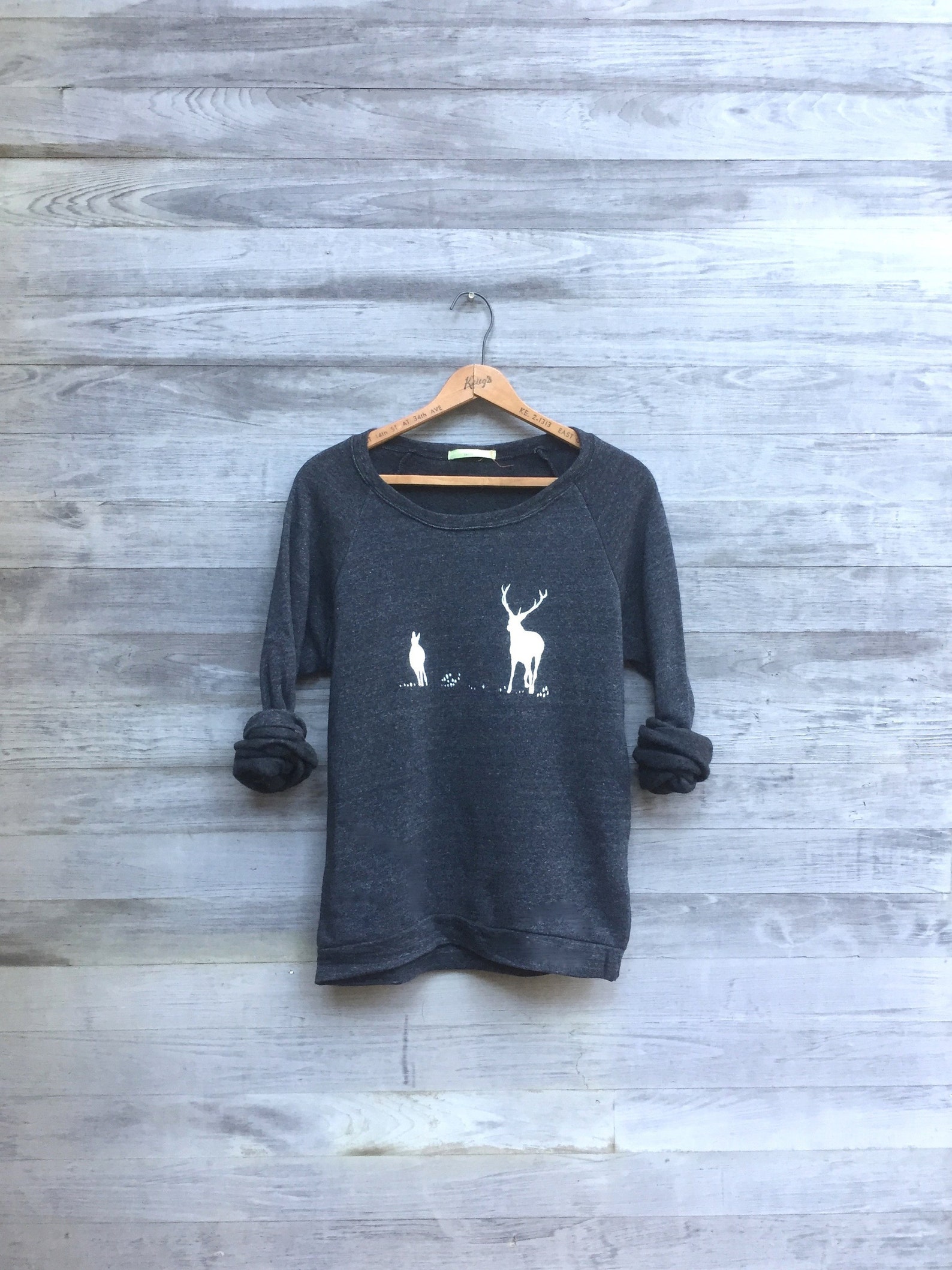 Just Grazing Deer Sweatshirt Deer Sweater Elk Sweater Cozy - Etsy