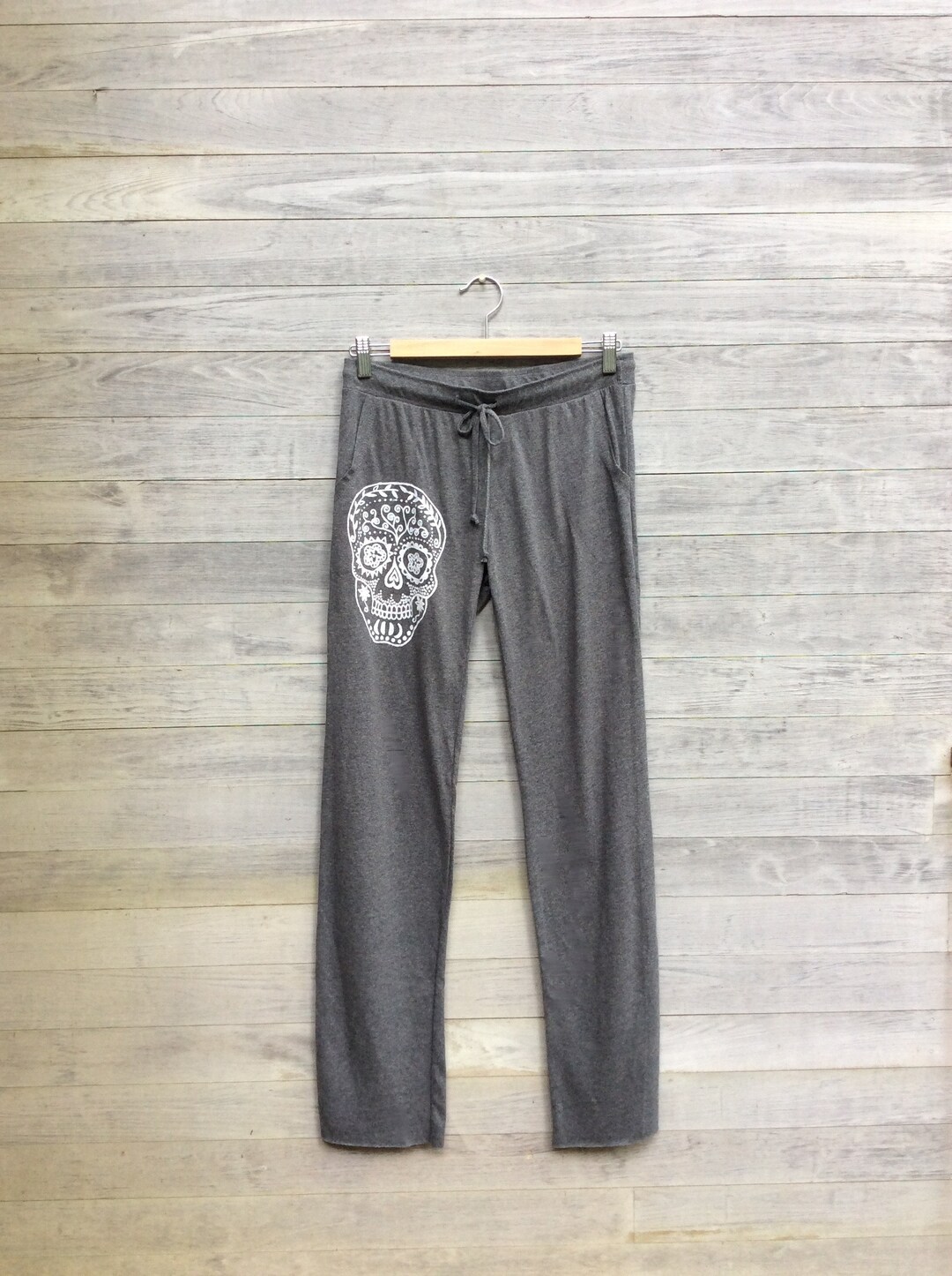 Sugar Skull Pants, Yoga Pants, Lounge Pants, Halloween - Etsy