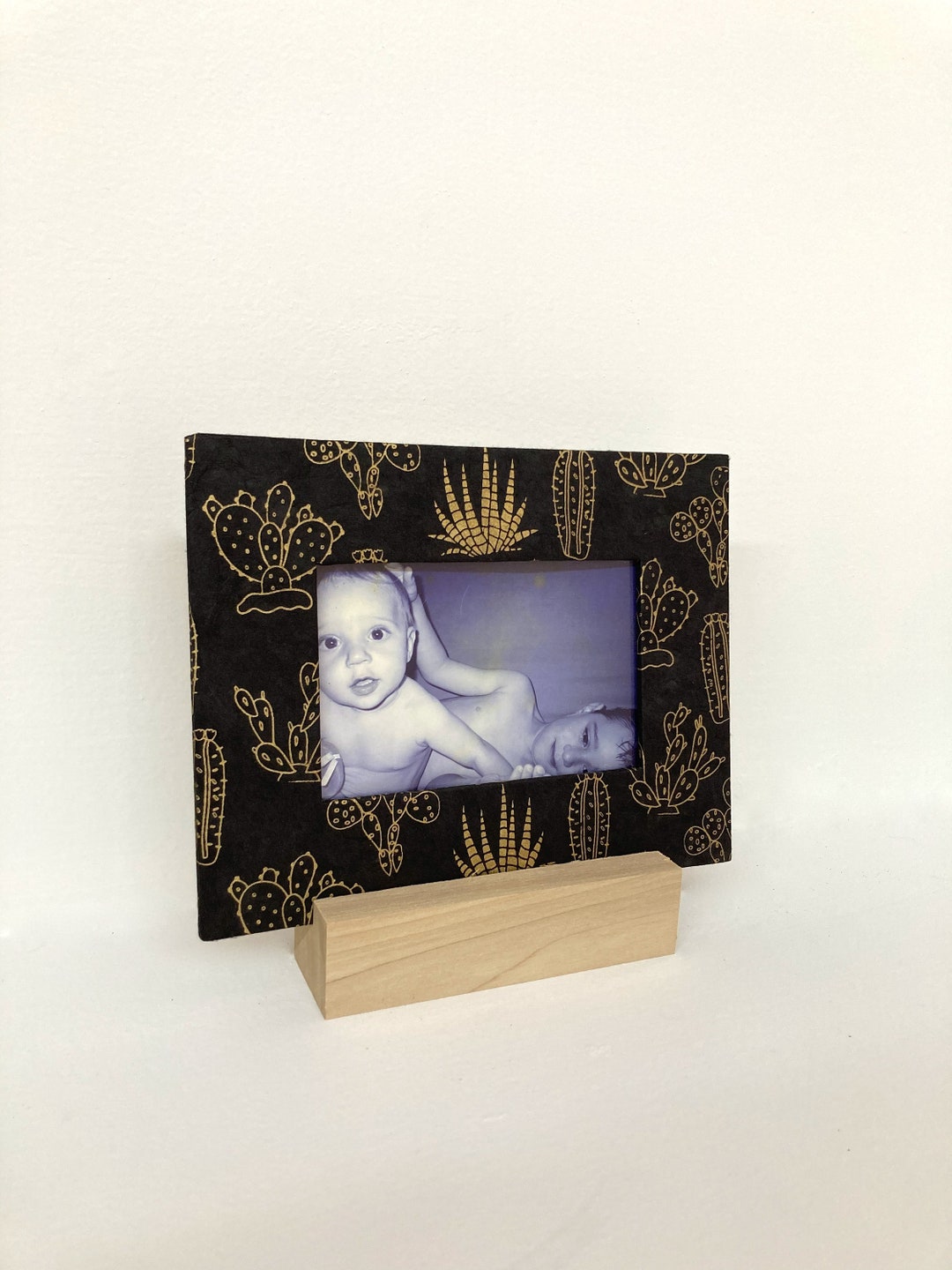 Handmade Cactus Photo Frame: Reclaimed Wood Desk Decor - Etsy