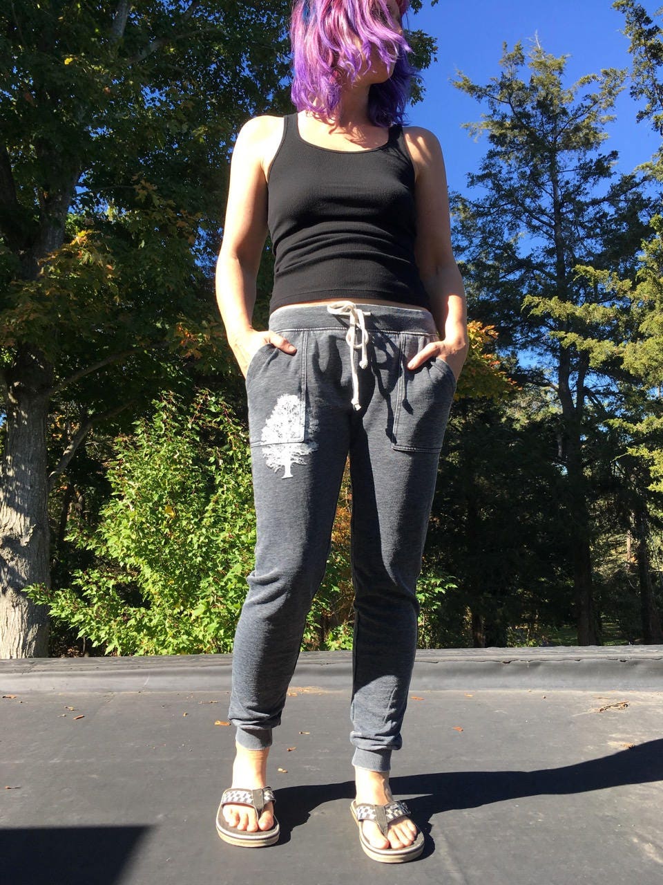 Favorite Sweatpants With Oak Tree Gym Pants Weekend Wear | Etsy