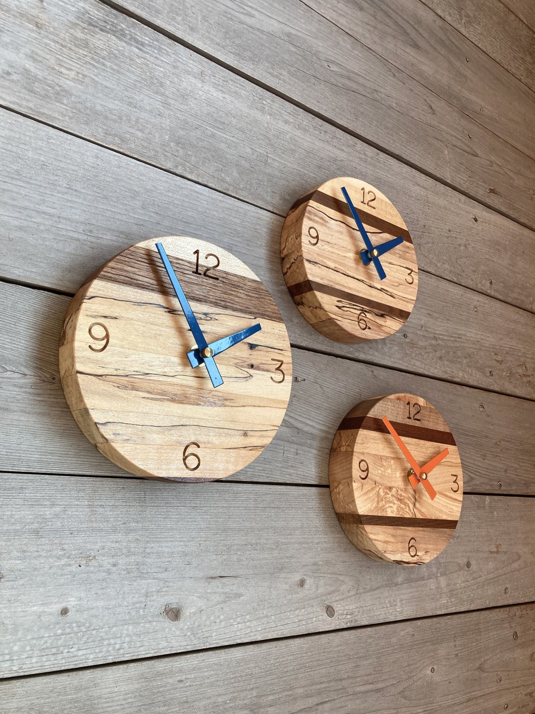 Reclaimed Wood Harvest Moon Clock: One-of-a-kind Wall Decor (5 Inch) - Etsy