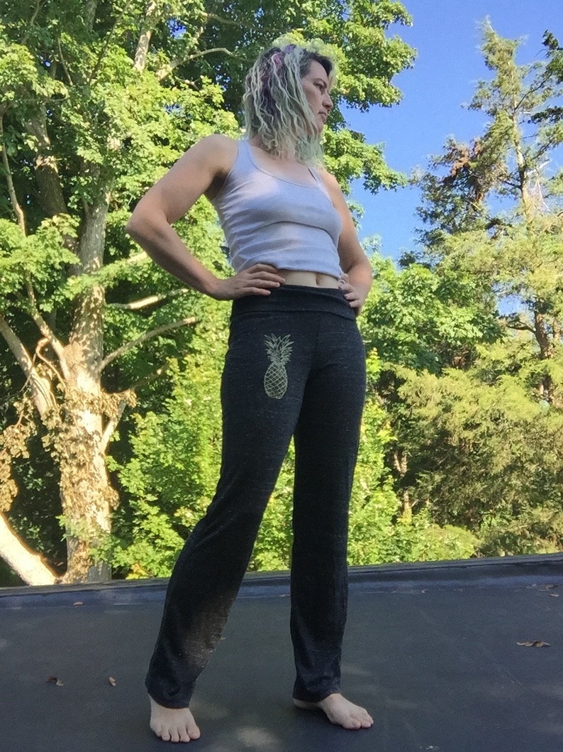 Off to Hawaii Pineapple Pants Yoga Pants Lounge Pants - Etsy