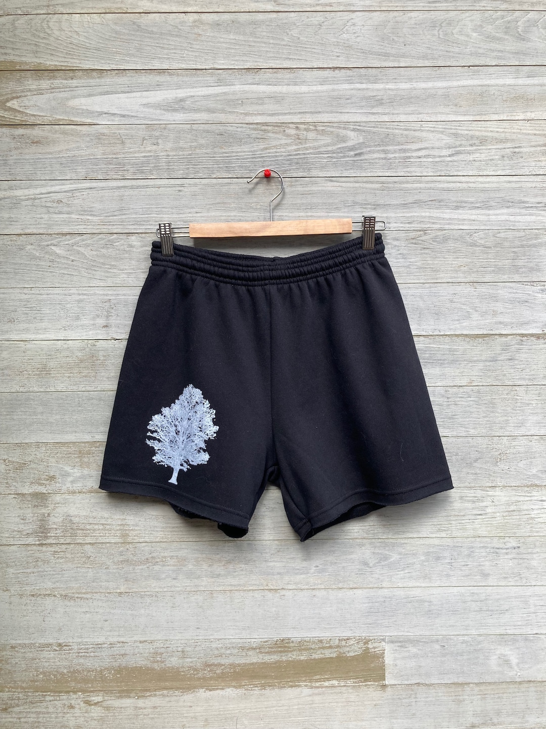 Oak Tree Print Sweat-shorts: Stretchy Gym & Lounge Shorts - Etsy