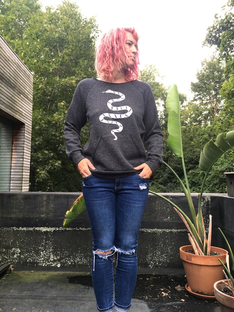 White Snake Sweater Cozy Sweater Snake Gift Reptile Shirt | Etsy