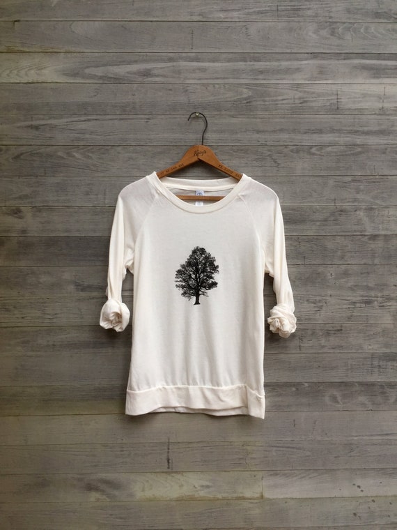Oak Tree Pullover Yoga Top Lightweight Pullover Girlfriend | Etsy