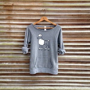 Stylin' Poodle Sweatshirt, Poodle Sweater, Poodle Gift, Dog Sweater ...