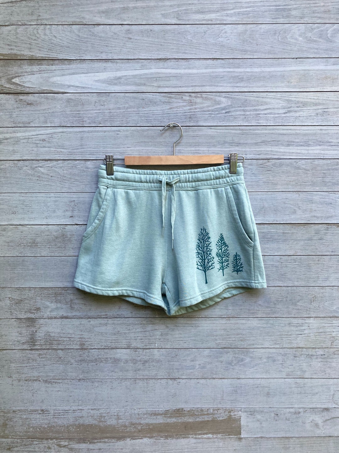 Hiking Shorts in Sea Foam Green, Tree Shorts, Camping Shorts, Summer ...