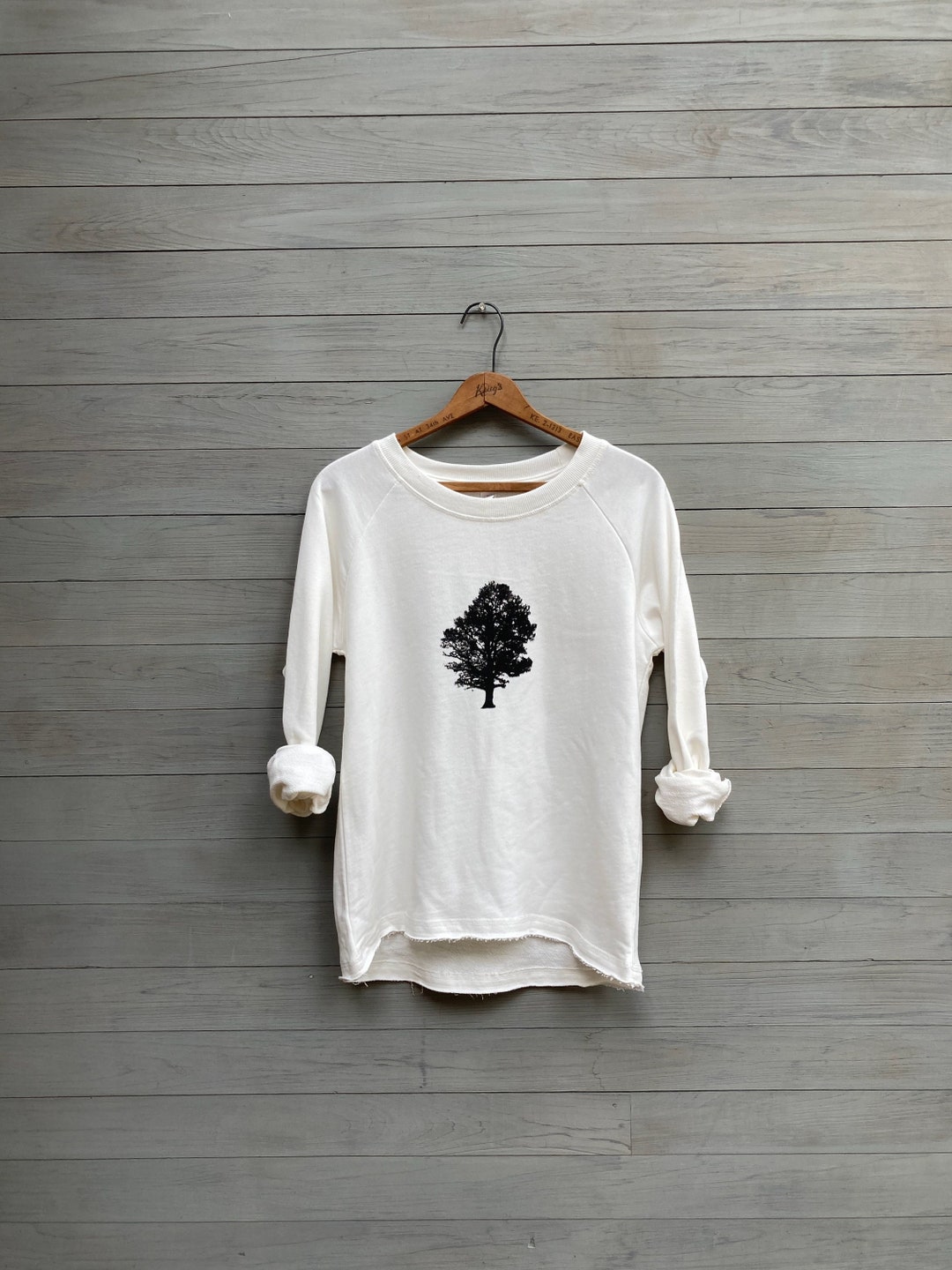 Oak Tree Sweatshirt in White or Grey, Super Comfy and Casual Top, Sizes ...