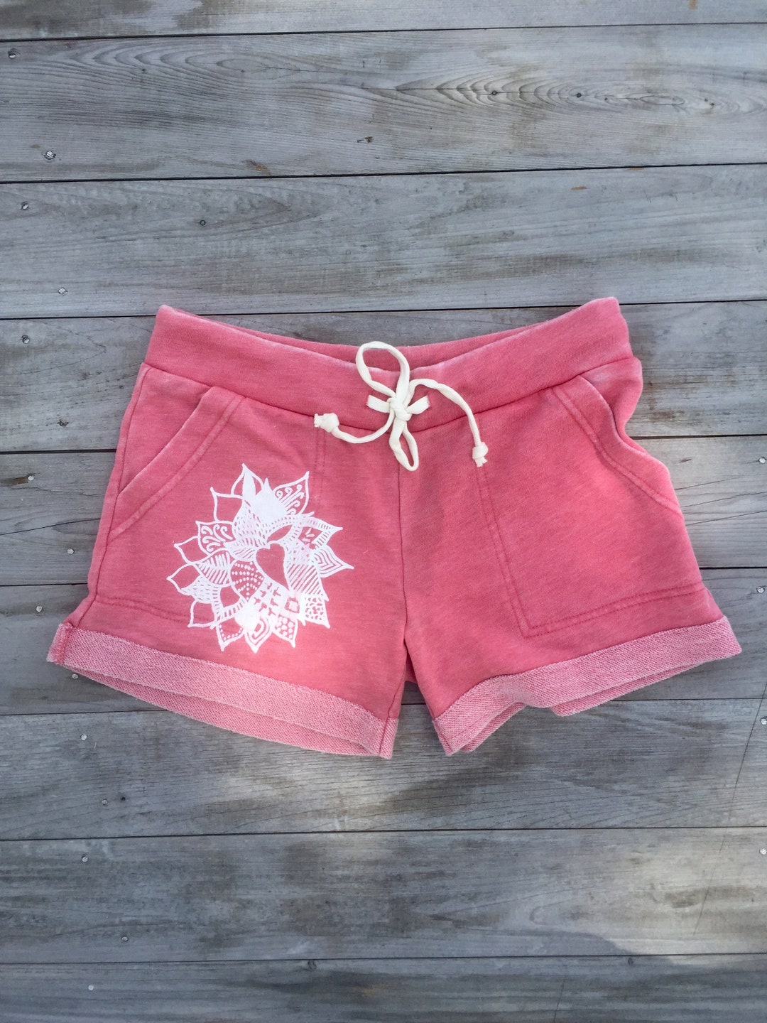 Lotus Shorts, Summer Shorts, Pink Shorts, Lounge Shorts - Etsy
