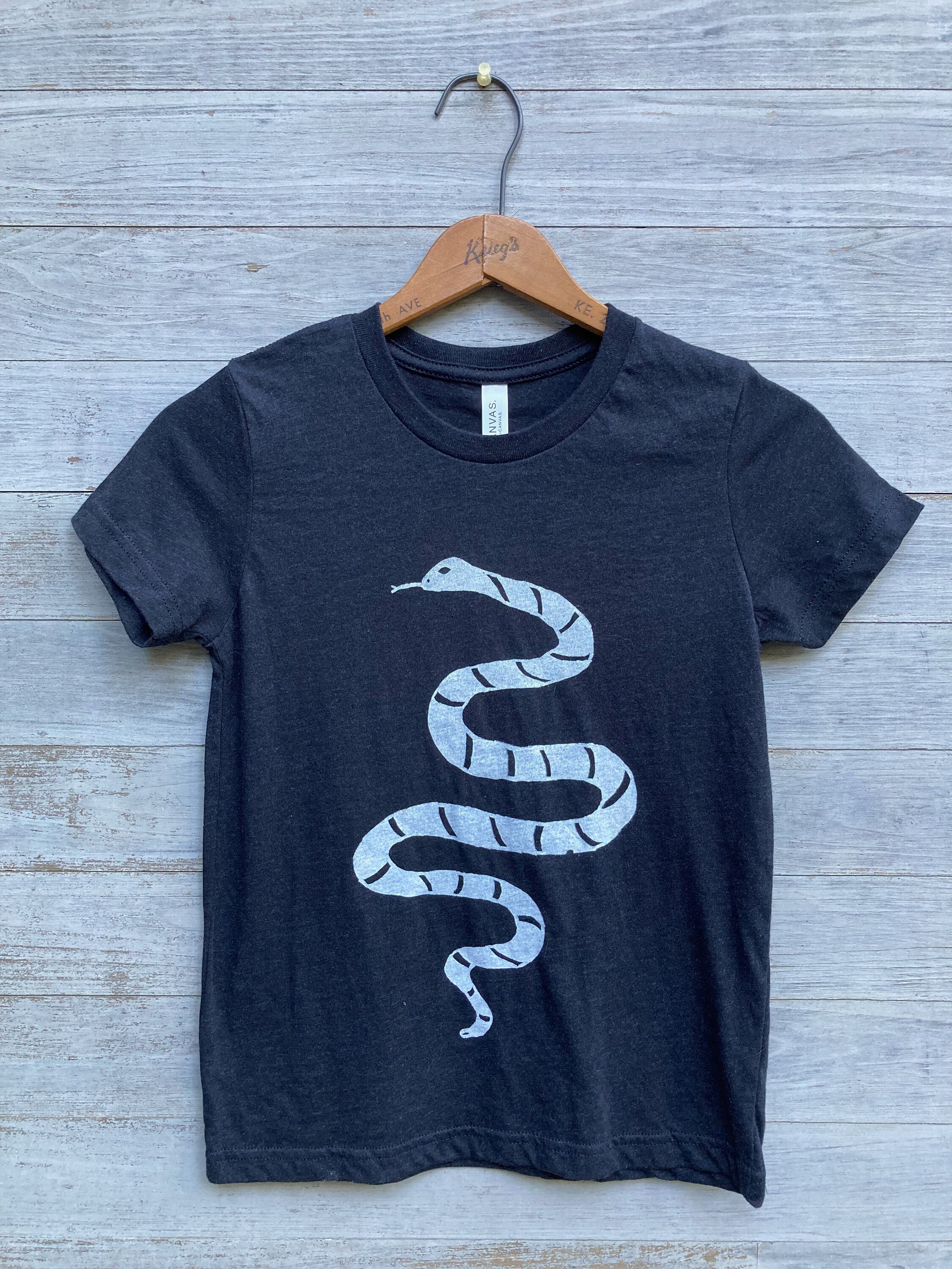 Kids Organic Cotton Snake Sweatshirt: Hand-printed Mustard Yellow Top ...